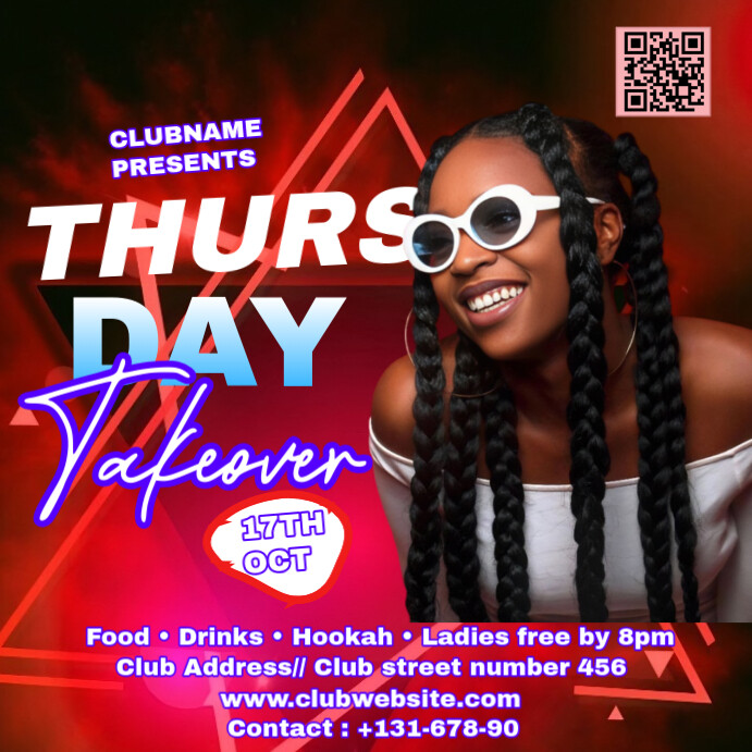 Copy of Black Maximalist Thursday Takeover Party Flyer Instagram Post ...