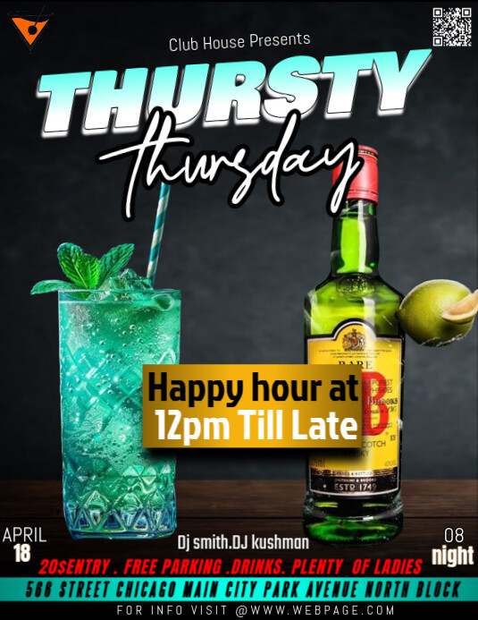Copy of Black Maximalist Thursy Thursday Flyer (us Letter) | PosterMyWall