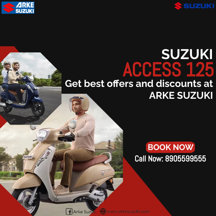 Black Maximalist Two Wheeler Sales Poster Template | PosterMyWall