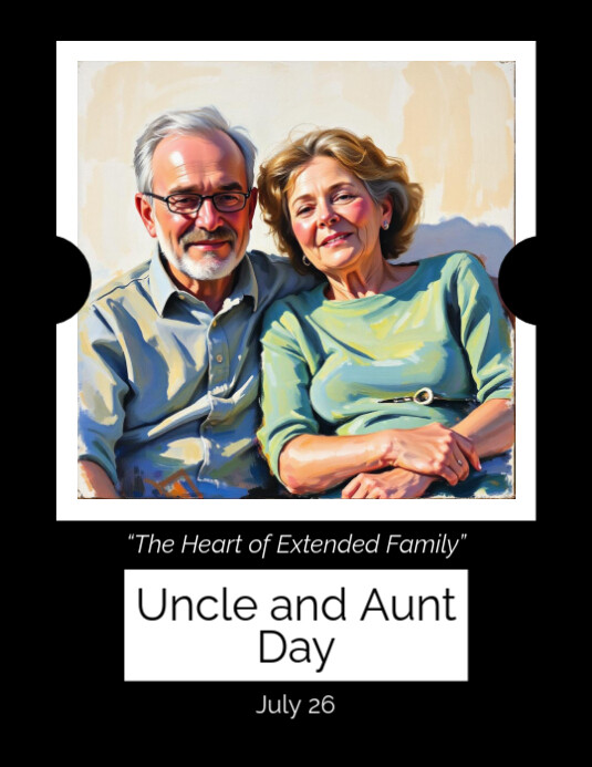Black Maximalist Uncle And Aunt Day Flyer (us Letter) Template ...