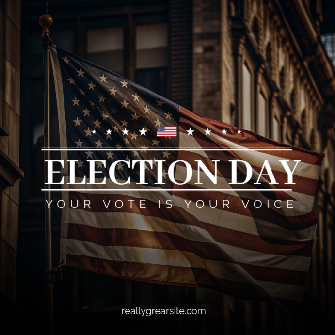 Black Maximalist Us Election Instagram Post Template | PosterMyWall