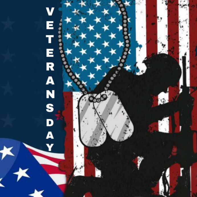 Plantilla de Black Maximalist Veterans Day Instagram Post | PosterMyWall