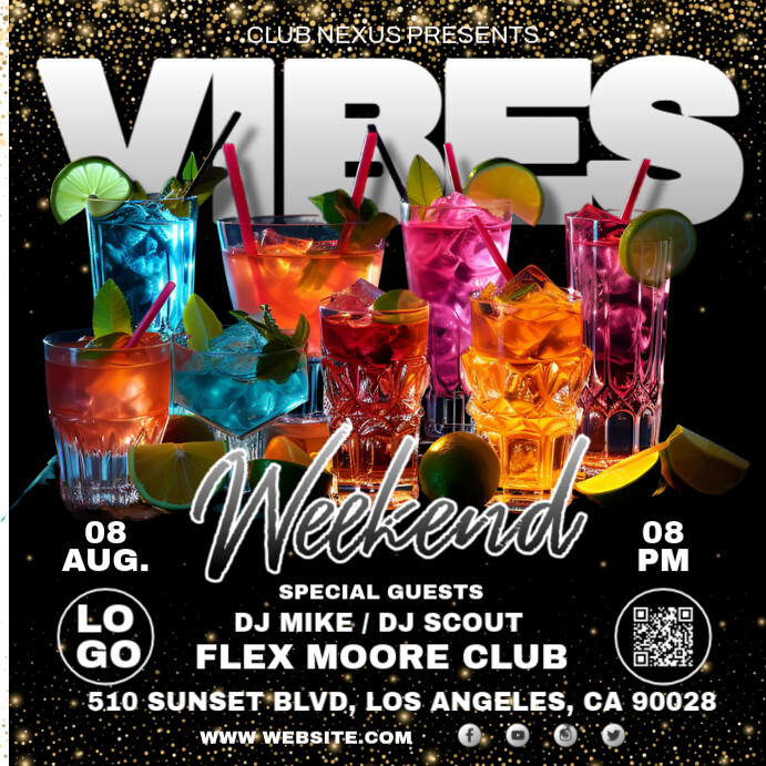 Copy of Black Maximalist Vibes Weekend Instagram Post | PosterMyWall