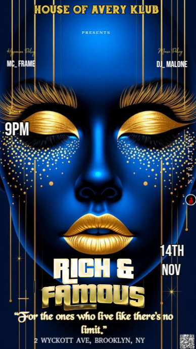 Black Maximalist Vibrant And Dramatic Tittled "rich And Famous ...