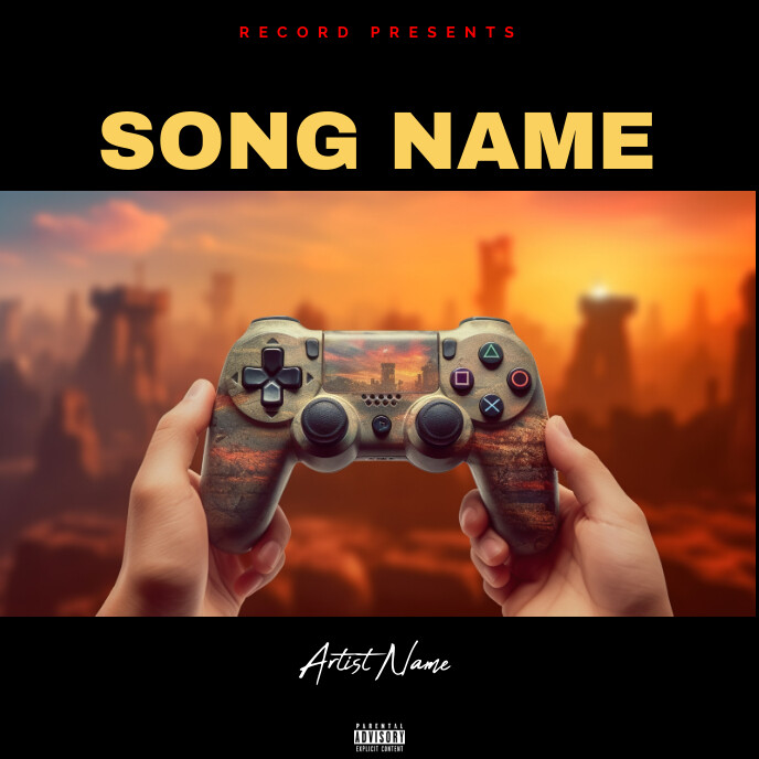 Copy of Black Maximalist Video Game Album Cover | PosterMyWall