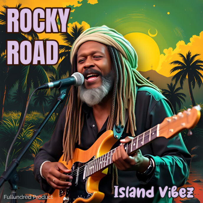 Copy of Black Maximalist Vintage Reggae Album Cover | PosterMyWall