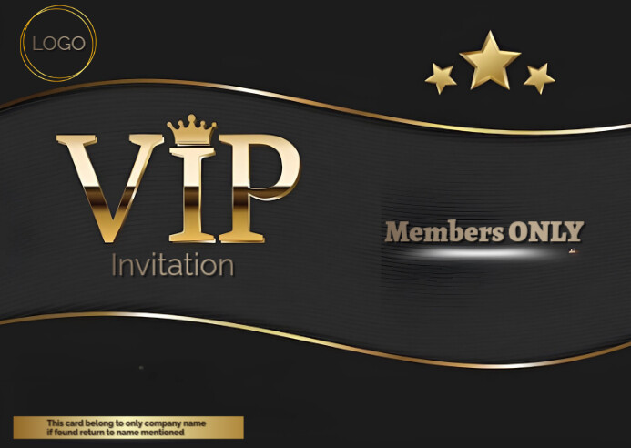 Copy of Black Maximalist Vip Membership Card Postcard | PosterMyWall