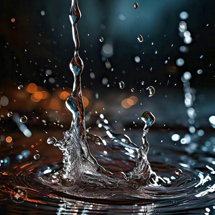 Black Maximalist Water Instagram Post Template | PosterMyWall