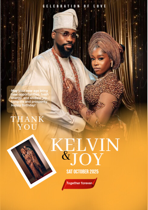 Plantilla de Black Maximalist Wedding Invitation Template A3 | PosterMyWall