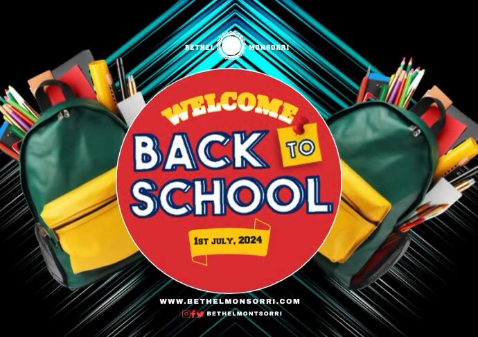 Black Maximalist Welcome Back To School A4 Template | PosterMyWall