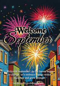Welcome September Template | PosterMyWall