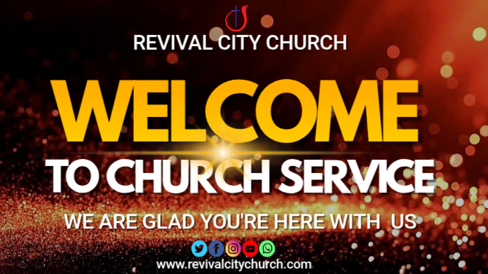 Plantilla de Black Maximalist Welcome To Church Service Twitter Post ...