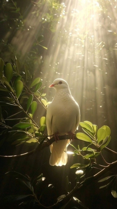 Black Maximalist White Dove Instagram Story Template | PosterMyWall