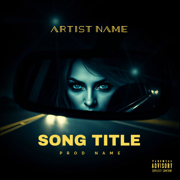 Black Maximalist Woman Night Album Cover Template | PosterMyWall