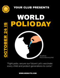 Black Maximalist World Polio Day Flyer (us Letter) Template | PosterMyWall