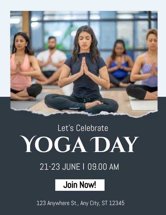 Copy of Black Maximalist Yoga Class Promotion Flyer T | PosterMyWall
