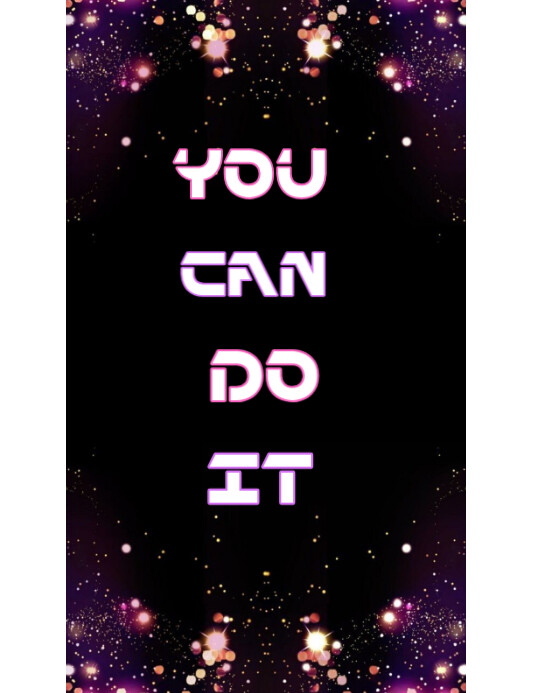 Black Maximalist You Can Do It Flyer (us Letter) Template | PosterMyWall