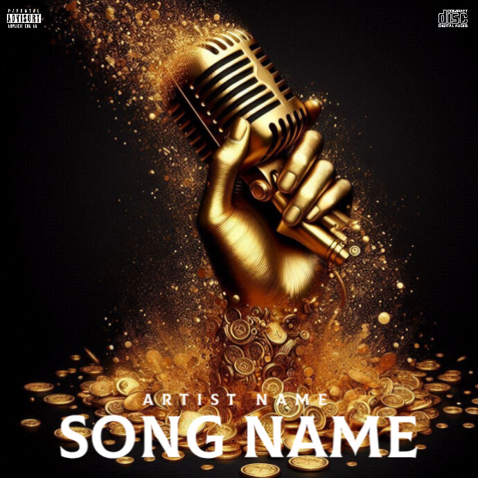 Black Mic Mixtape Album Cover Album Cover Template | PosterMyWall