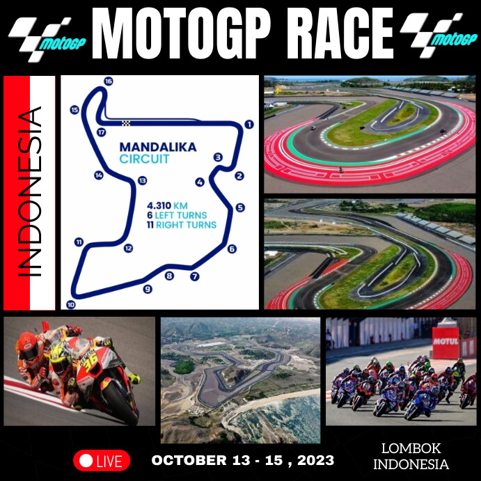 black mix motogp template | PosterMyWall