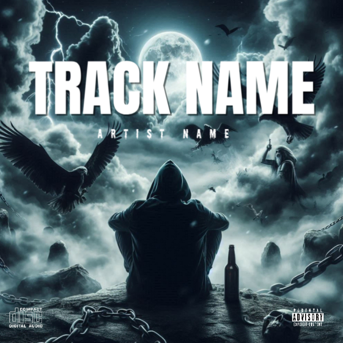 Black Mixtape Album Cover Template | PosterMyWall