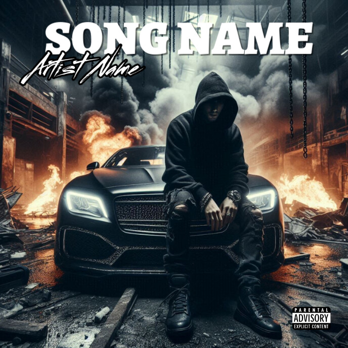 Black Mixtape Album Cover Template | PosterMyWall