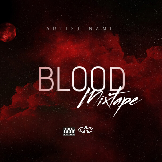 Black Mixtape Album Cover Template | PosterMyWall