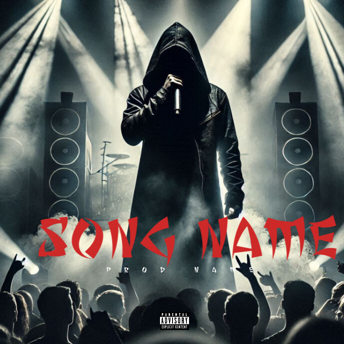 Black Mixtape Album Cover Template | PosterMyWall