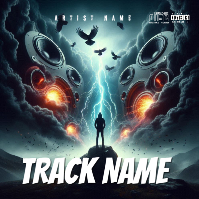 Black Mixtape Album Cover Template | PosterMyWall