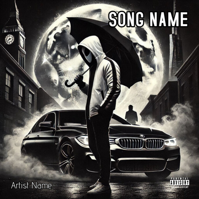 Black Mixtape Album Cover Template | PosterMyWall