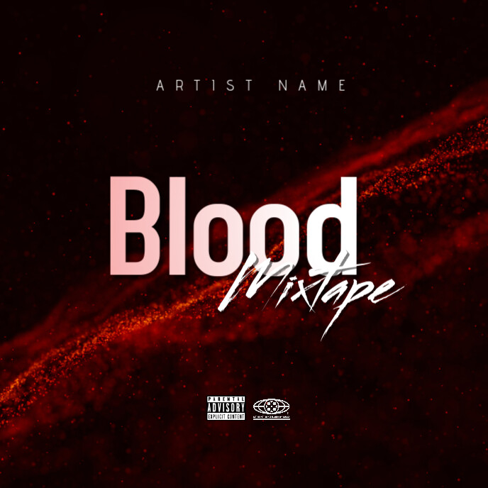 Black Mixtape Album Cover Template | PosterMyWall