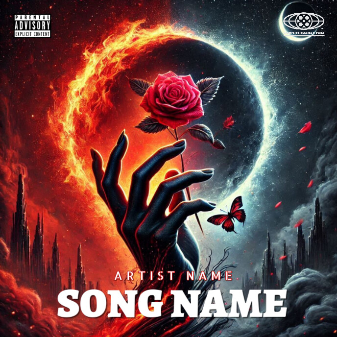 Black Mixtape Album Cover Template | PosterMyWall