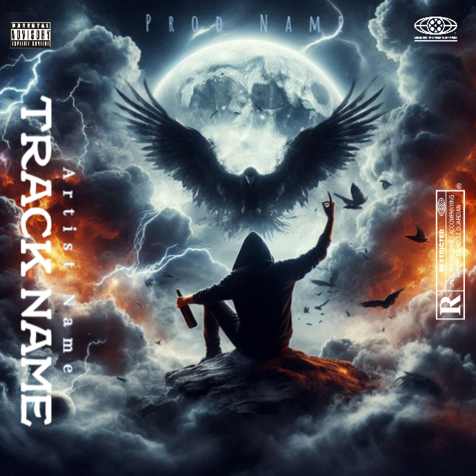 Black Mixtape Album Cover Template | PosterMyWall