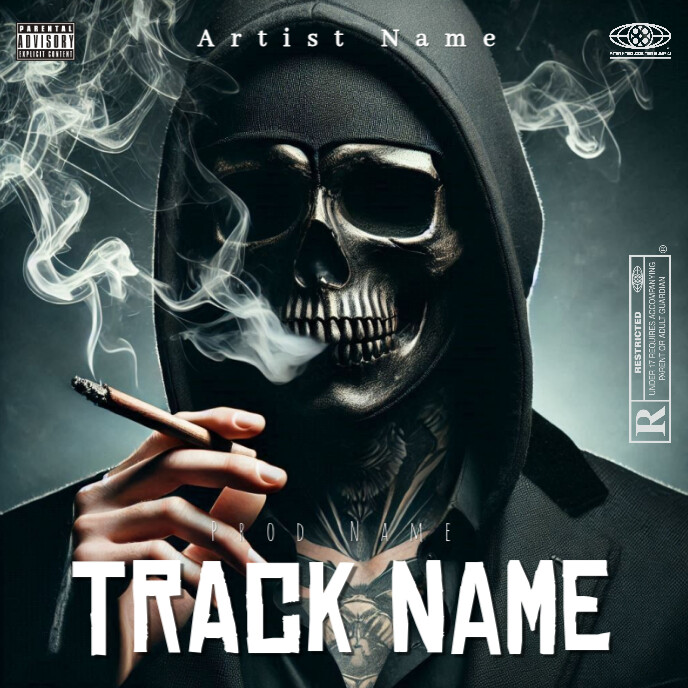 Black Mixtape Album Cover Template | PosterMyWall