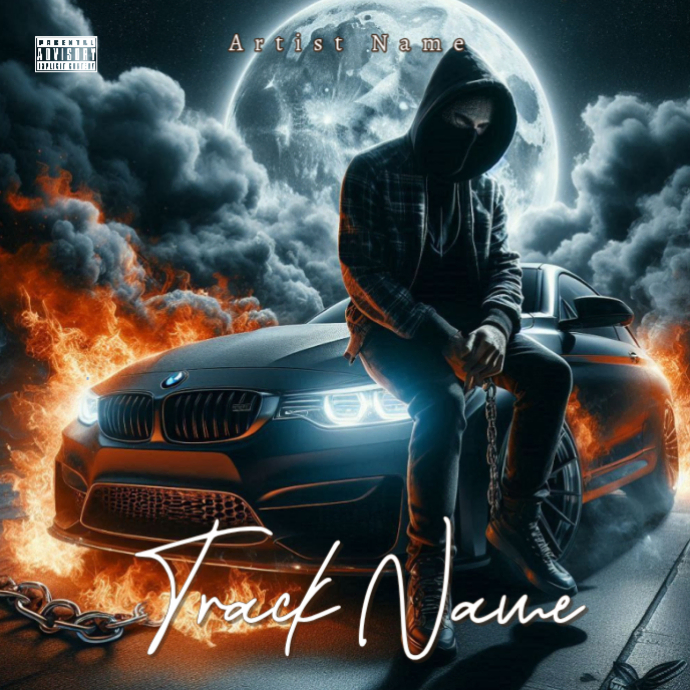 Black Mixtape Album Cover Template | PosterMyWall