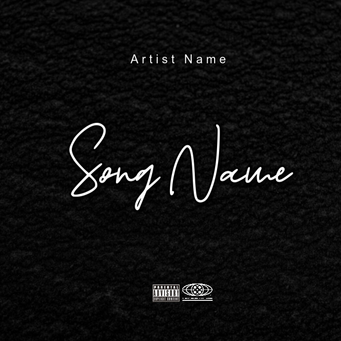 Black Mixtape Album Cover Template | PosterMyWall