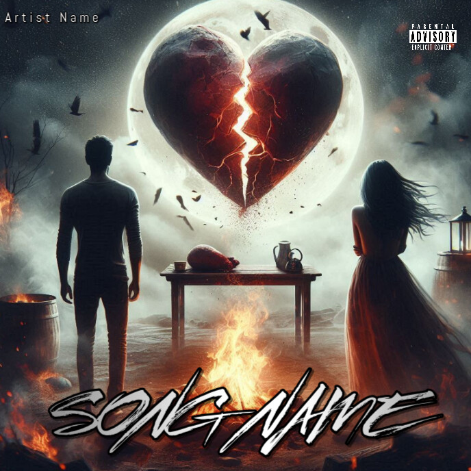 Black Mixtape Album Cover Template | PosterMyWall