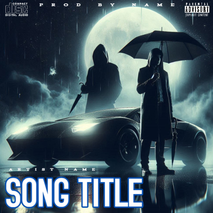 Black Mixtape Album Cover Template | PosterMyWall