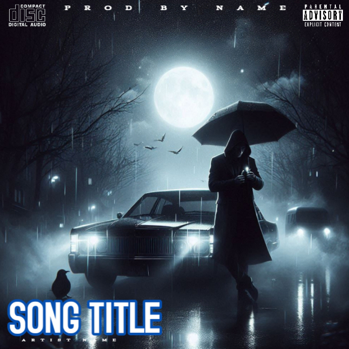 Black Mixtape Album Cover Template | PosterMyWall