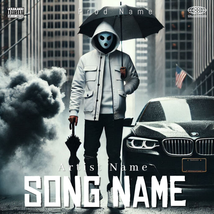 Black Mixtape Album Cover Template | PosterMyWall