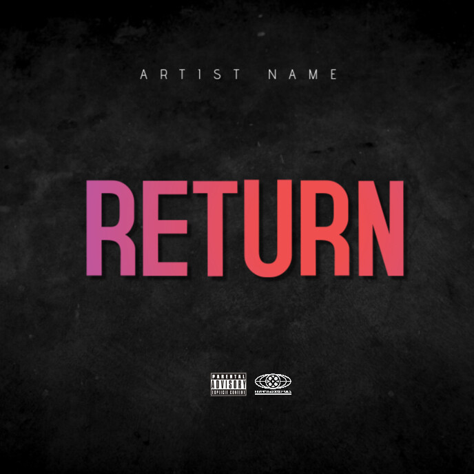 Black Mixtape Album Cover Template | PosterMyWall