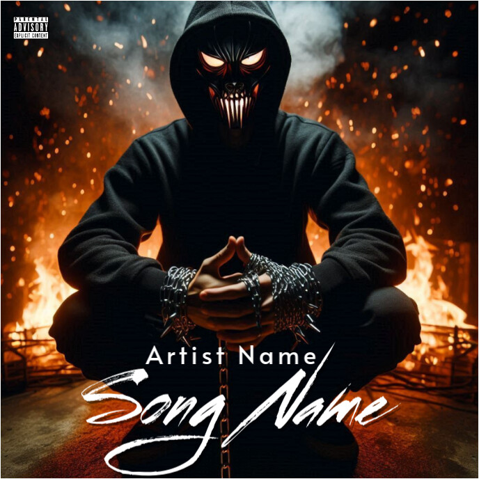 Black Mixtape Album Cover Template | PosterMyWall