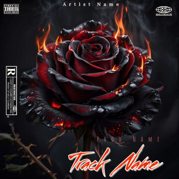 Black Mixtape Album Cover Template | PosterMyWall