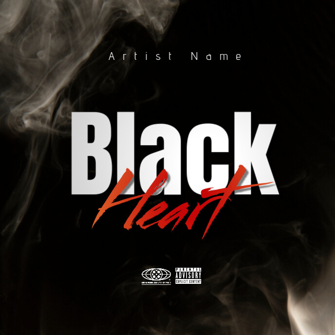 Black Mixtape Album Cover Template | PosterMyWall