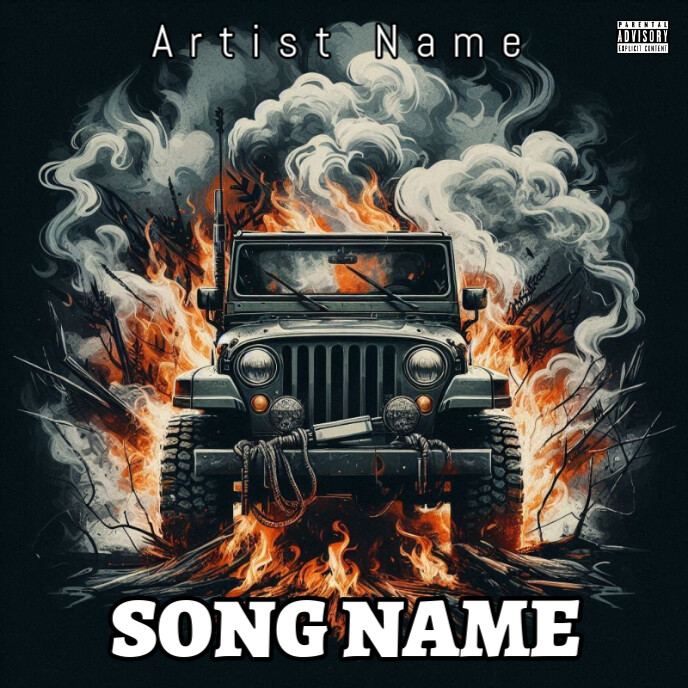 Black Mixtape Album Cover Template | PosterMyWall