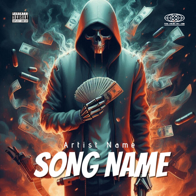 Black Mixtape Album Cover Template | PosterMyWall