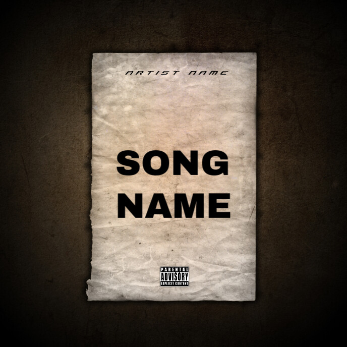 Black Mixtape Cover Album Cover Template | PosterMyWall