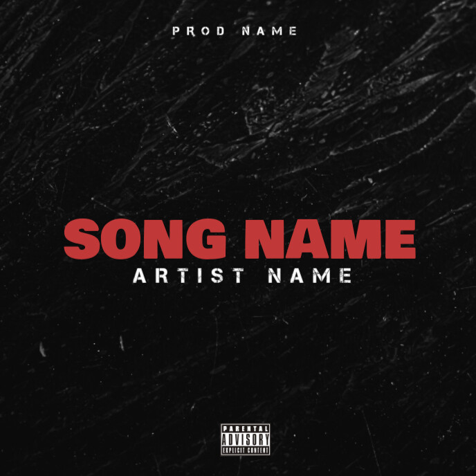 Black Mixtape Cover Album Cover Template | PosterMyWall