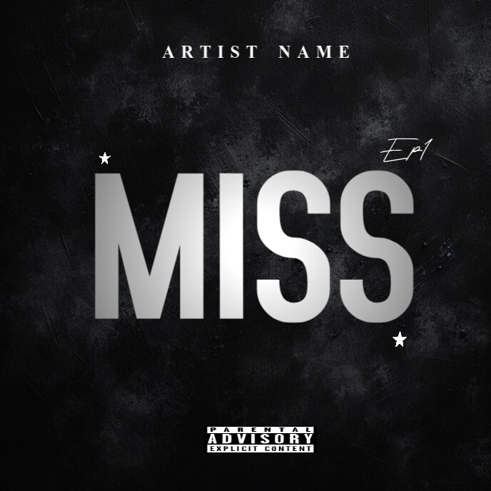 Black Mixtape Cover Album Cover Template | PosterMyWall