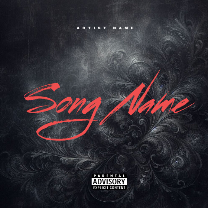 Black Mixtape Cover Album Cover Template | PosterMyWall