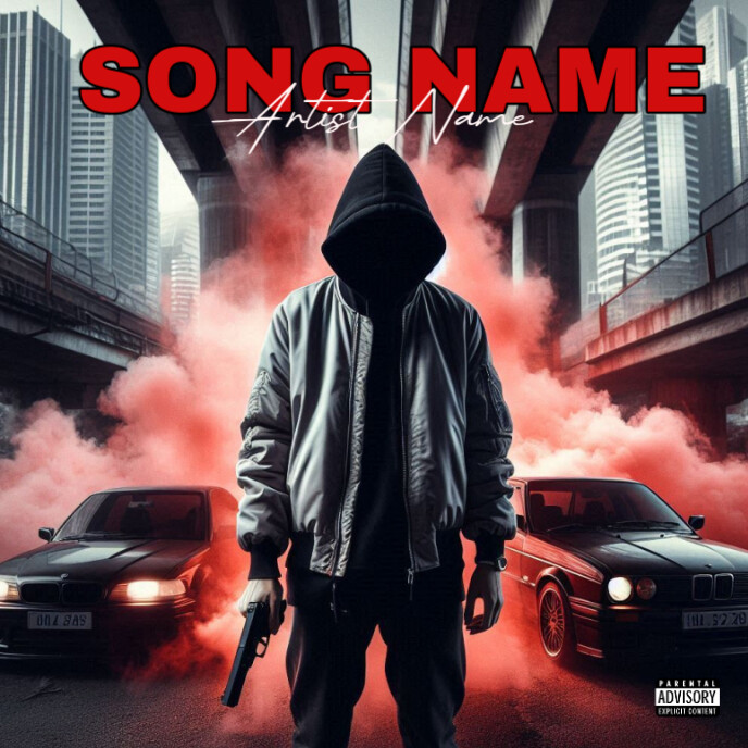 Black Mixtape Cover Album Cover Template | PosterMyWall